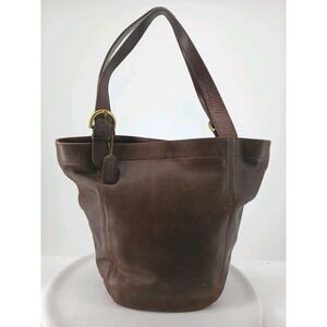Coach | Bags | Coach Vintage 482 Soho Dark Brown Leather Bucket ...